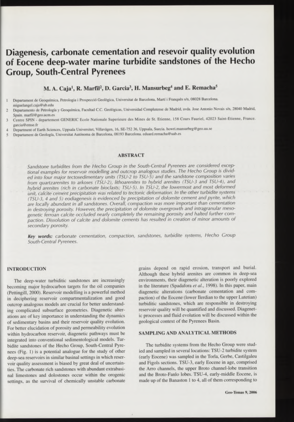 (PDF) Diagénesis, carbonate cementation and reservoir quality evolution ...
