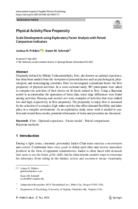 (PDF) Physical Activity Flow Propensity