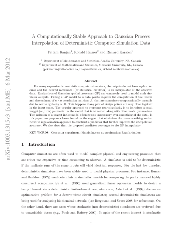 (PDF) Computer Simulators