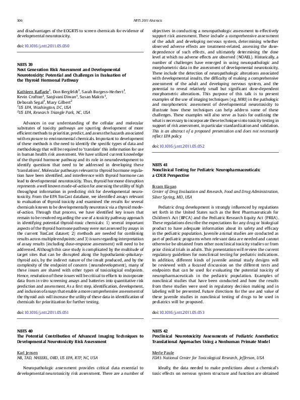 (PDF) Next Generation Risk Assessment and Developmental Neurotoxicity ...