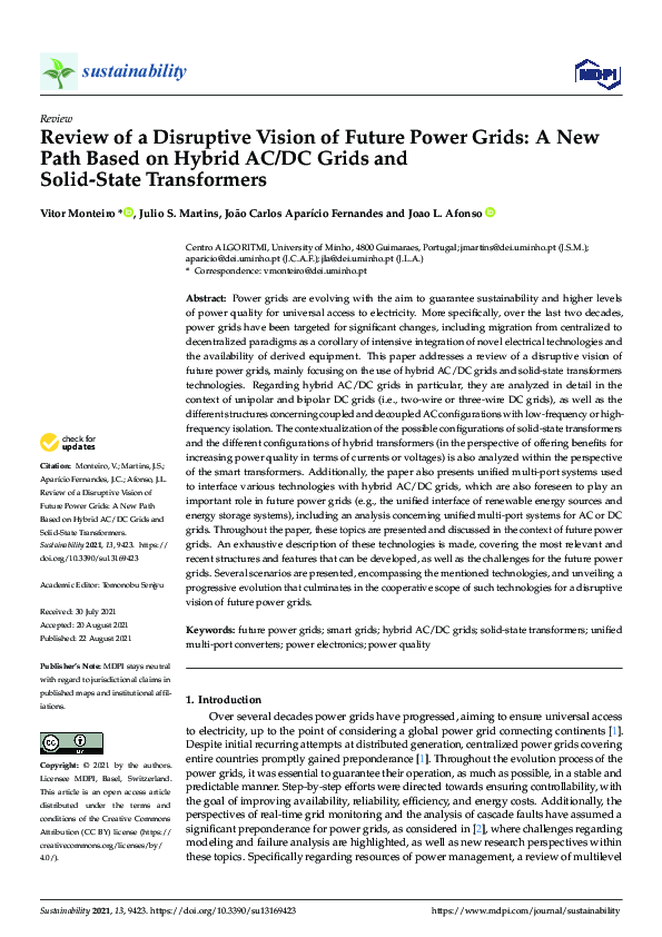(PDF) Future Power Grids: Hybrid AC/DC and Transformers