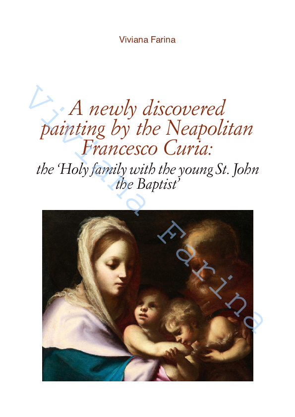 (PDF) V. Farina, A Newly Discovered Painting by the Neapolitan ...