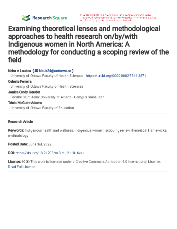 (PDF) Examining theoretical lenses and methodological approaches to ...