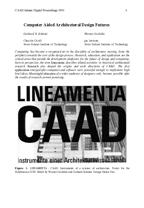 Pdf Computer Aided Architectural Design Futures 2005 John Gero