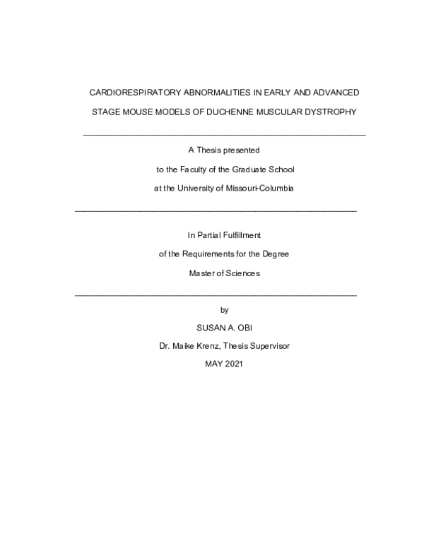 (PDF) Cardiorespiratory abnormalities in early and advances stage mouse ...