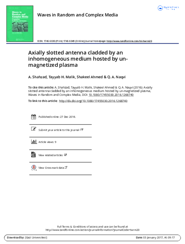 (PDF) Axially slotted antenna cladded by an inhomogeneous medium hosted ...