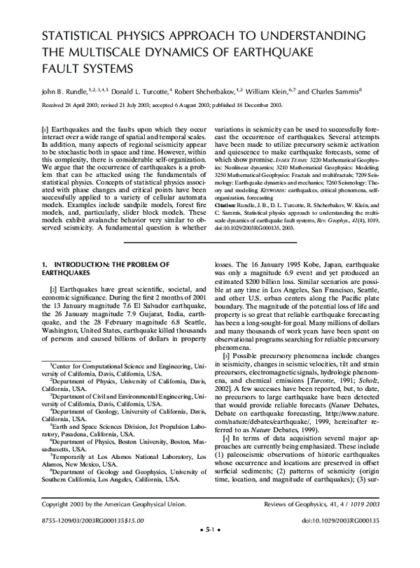 (PDF) Statistical physics approach to understanding the multiscale ...