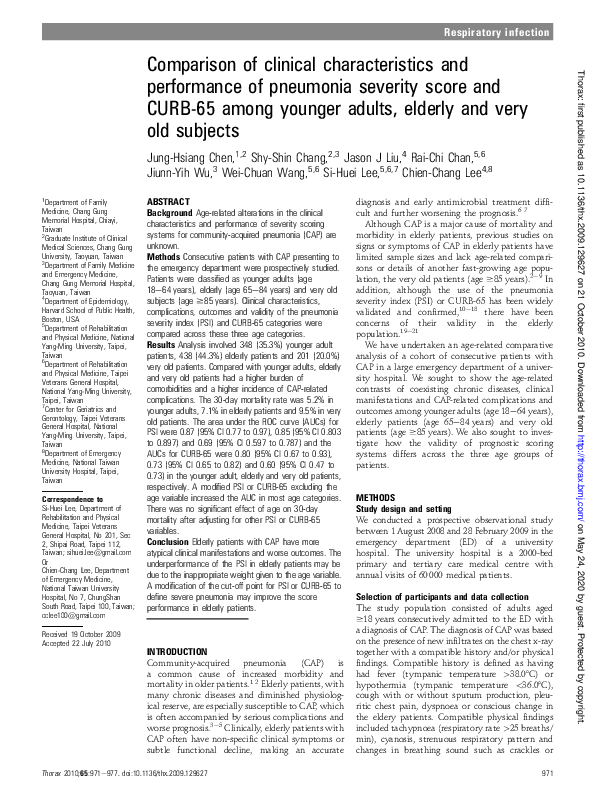 (PDF) Comparison of clinical characteristics and performance of ...