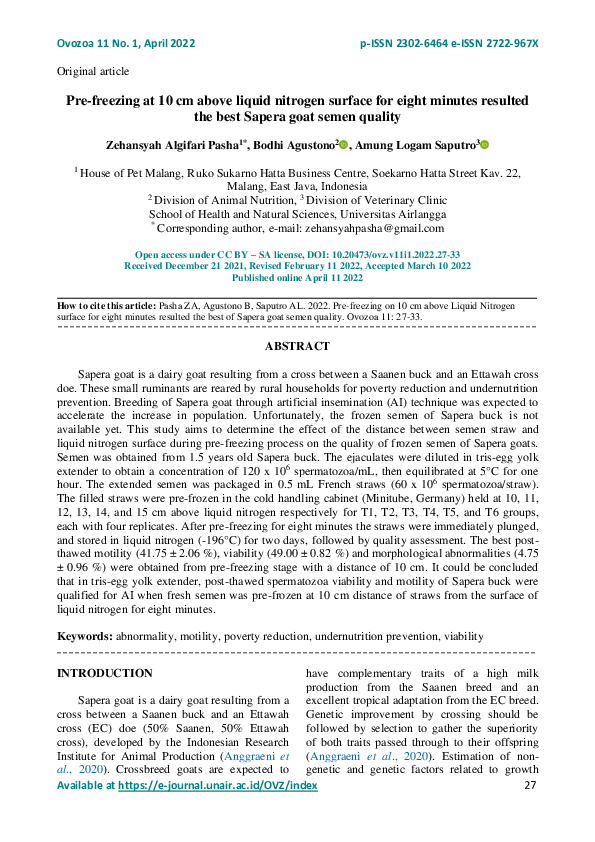 (PDF) Pre-freezing at 10 cm above liquid nitrogen surface for eight ...