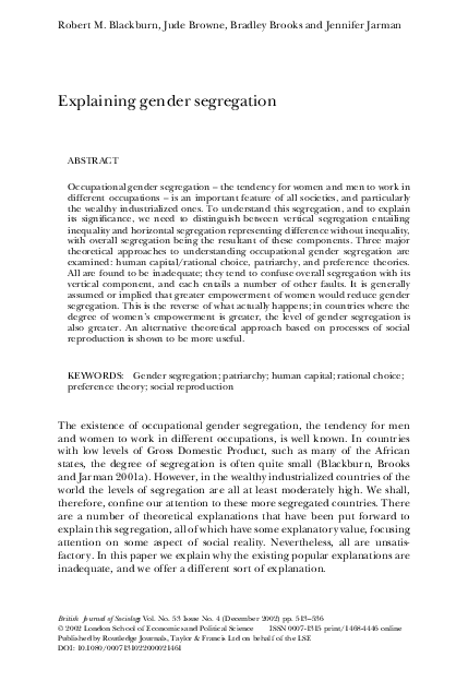 (PDF) CONCEPTUALIZING SEGREGATION First