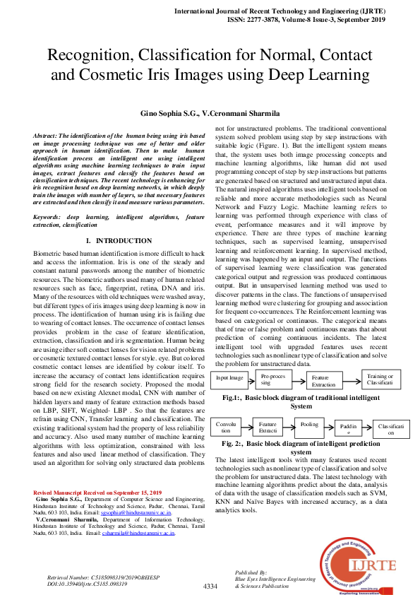 (PDF) Recognition, Classification for Normal, Contact and Cosmetic Iris ...