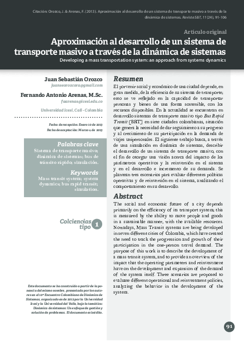 (PDF) Developing a mass transportation system: an approach from systems ...