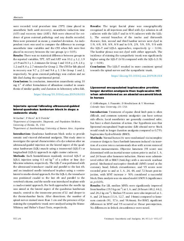 (PDF) Injectate spread following ultrasound-guided lateral to medial ...