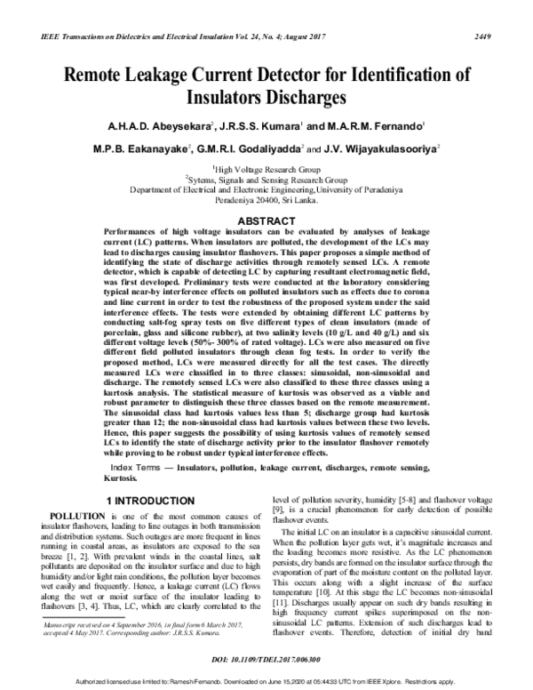 (PDF) Remote leakage current detector for identification of insulators ...