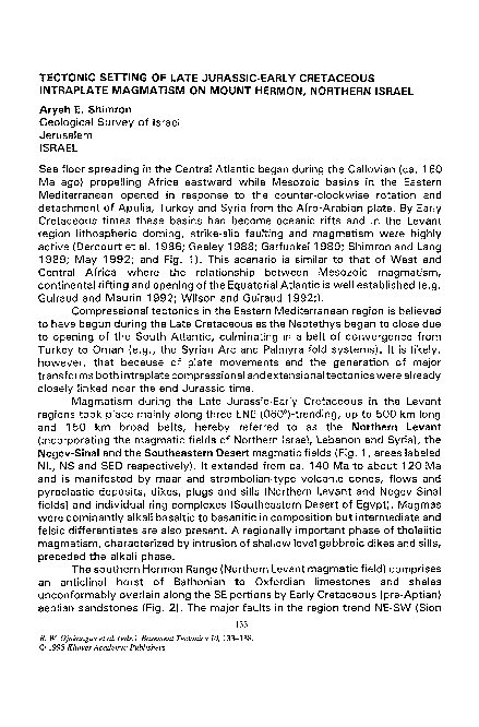 (PDF) Tectonic Setting of Late Jurassic-Early Cretaceous Intraplate ...