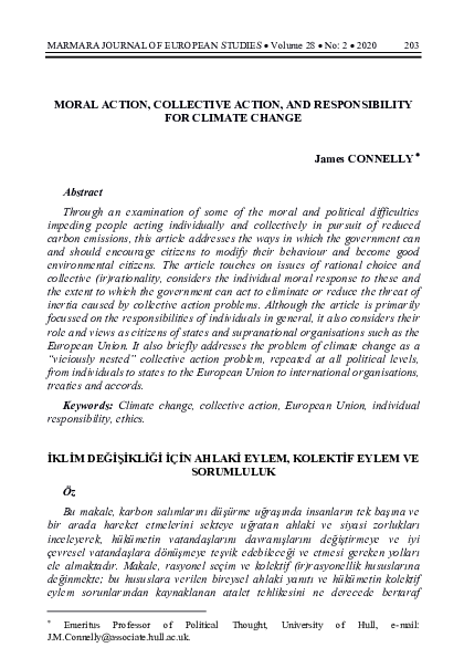 (PDF) Moral Action, Collective Action, and Responsibility for Climate ...