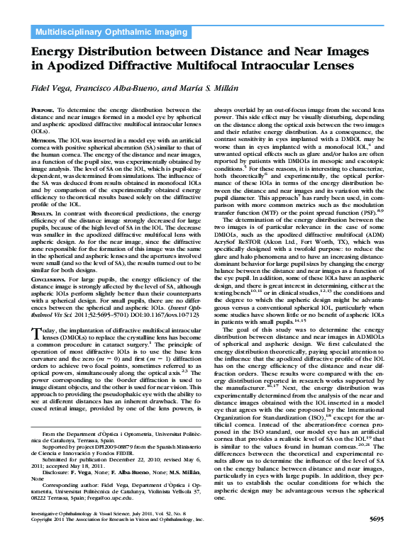 (PDF) Energy Distribution between Distance and Near Images in Apodized ...