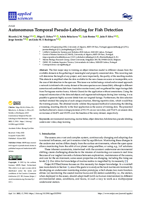 (PDF) Autonomous Temporal Pseudo-Labeling for Fish Detection