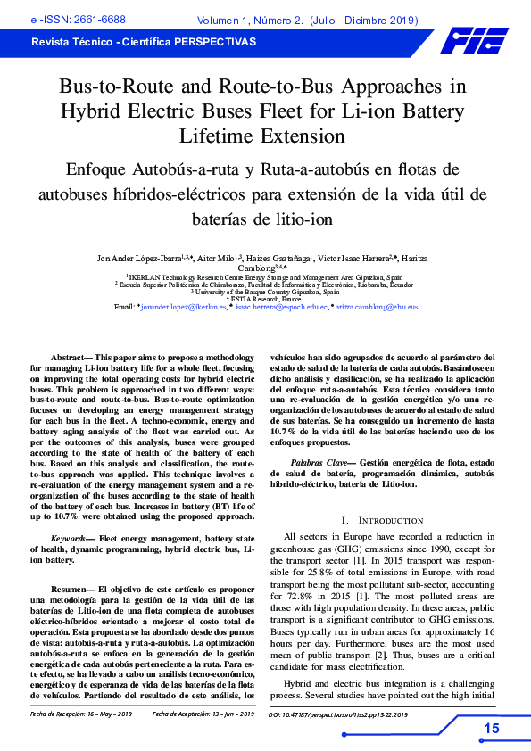 (PDF) Bus-to-Route and Route-to-Bus Approaches in Hybrid Electric Buses ...