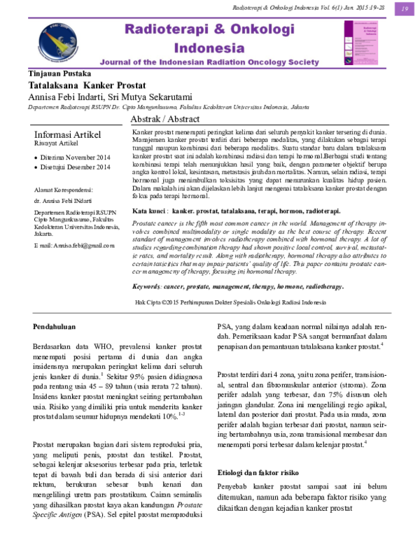 (PDF) Tatalaksana Kanker Prostat