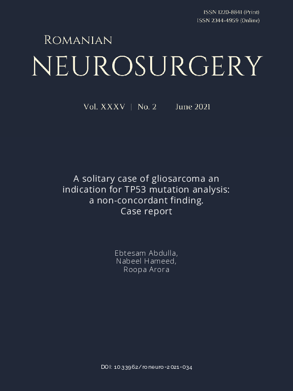 (PDF) A solitary case of gliosarcoma an indication for TP53 mutation ...
