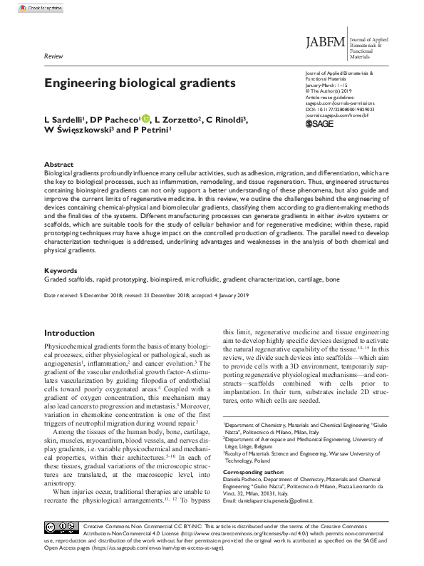 (PDF) Engineering biological gradients