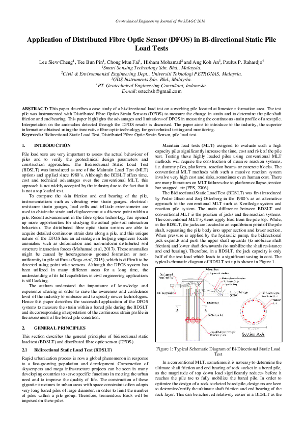 (PDF) Application of Distributed Fibre Optic Sensor (DFOS) in Bi ...