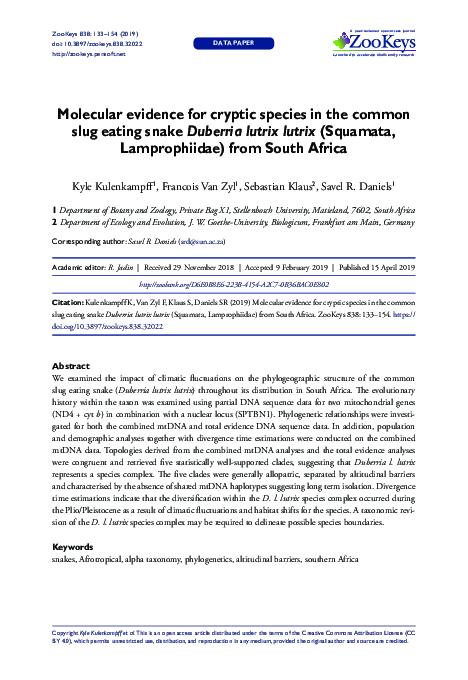 (PDF) Molecular evidence for cryptic species in the common slug eating ...