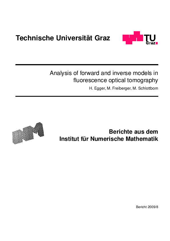 (PDF) Analysis of forward and inverse models in fluorescence optical ...