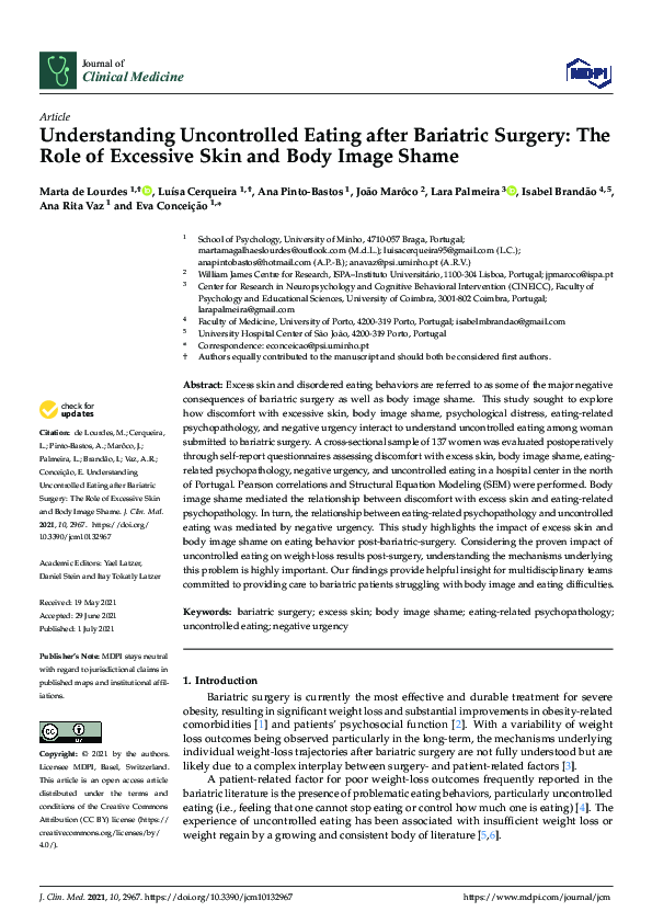 (PDF) Understanding Uncontrolled Eating after Bariatric Surgery: The ...