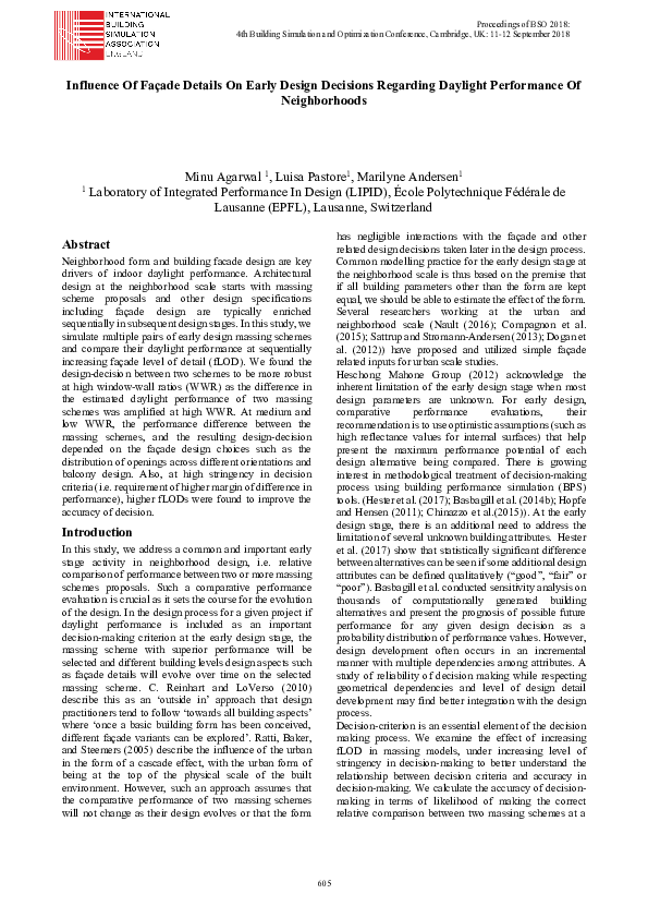 (PDF) Influence of façade details on early design decisions regarding ...