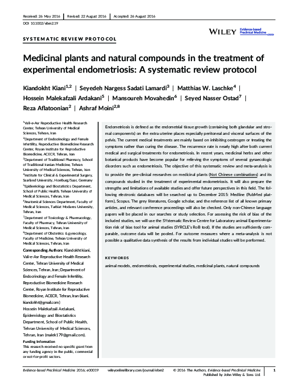 (PDF) Medicinal plants and natural compounds in the treatment of ...