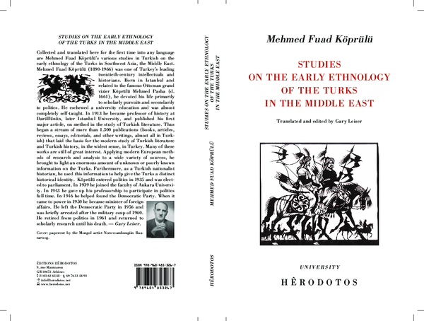 (PDF) Book Cover: STUDIES ON THE EARLY ETHNOLOGY OF THE TURKS IN THE ...