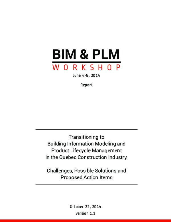 (PDF) Transitioning to building information modeling and product ...