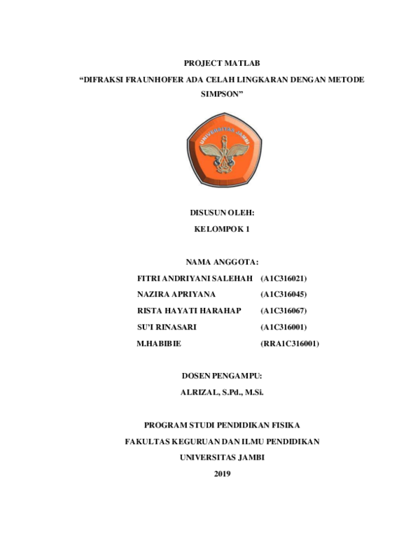 (PDF) PROJECT MATLAB