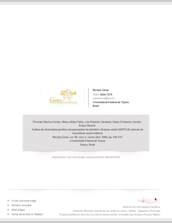 (PDF) Análise da diversidade genética de populações de palmiteiro ...