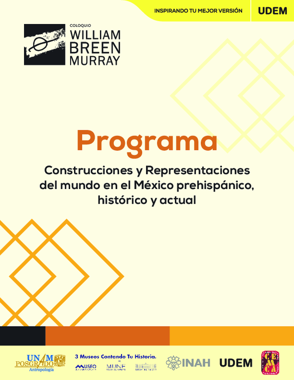 (PDF) Coloquio William Breen Murray 2022 Programa de actividades