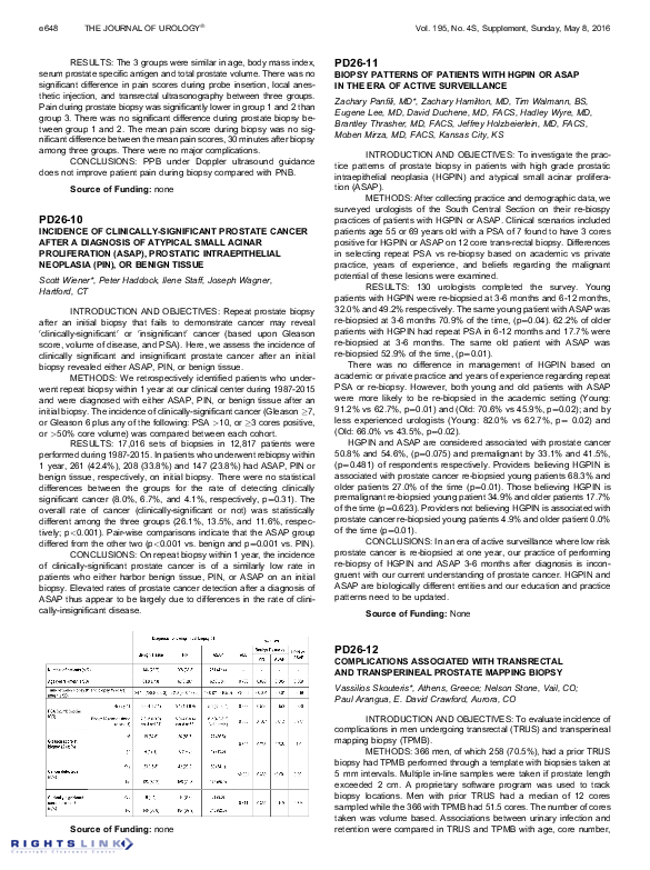 (PDF) PD26-12 Complications Associated with Transrectal and Transperineal Prostate Mapping Biopsy