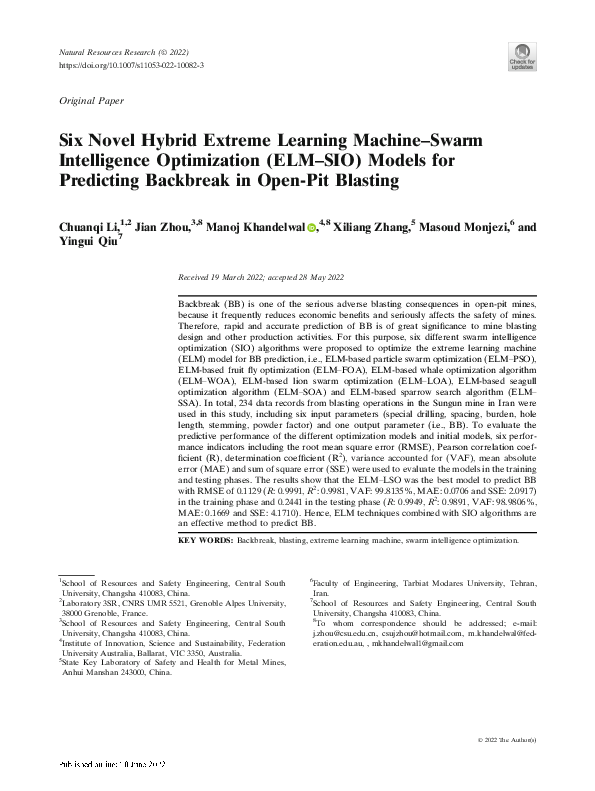 (PDF) Six Novel Hybrid Extreme Learning Machine–Swarm Intelligence Optimization (ELM–SIO) Models ...