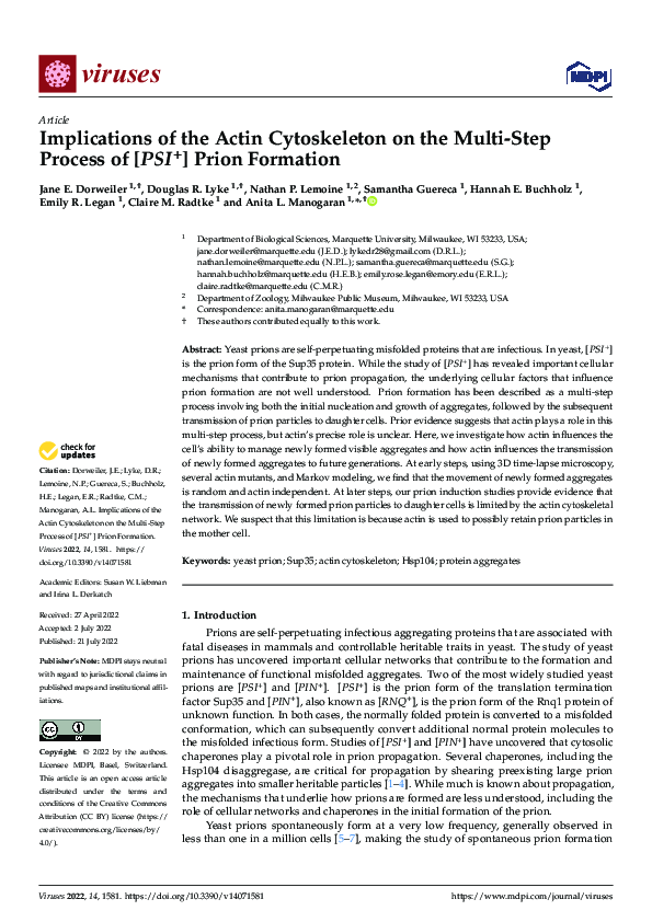 (PDF) Implications of the Actin Cytoskeleton on the Multi-Step Process ...