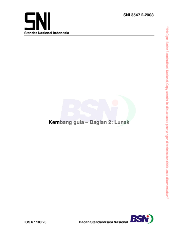 (PDF) SNI 3547-2-2008 KEMBANG GULA