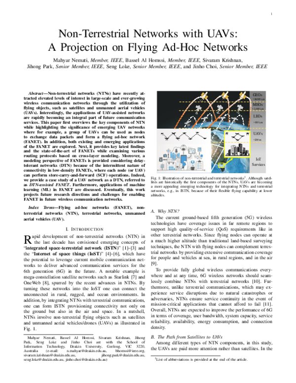 (PDF) Non-Terrestrial Networks with UAVs:A Projection on Flying Ad-Hoc Networks | Seng W Loke ...