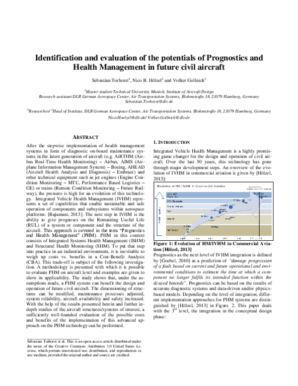(PDF) Identification and evaluation of the potentials of Prognostics ...