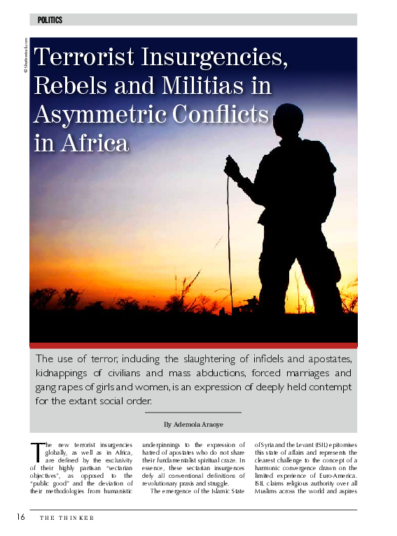 (PDF) Terrorist insurgencies, rebels and militias in asymmetric ...