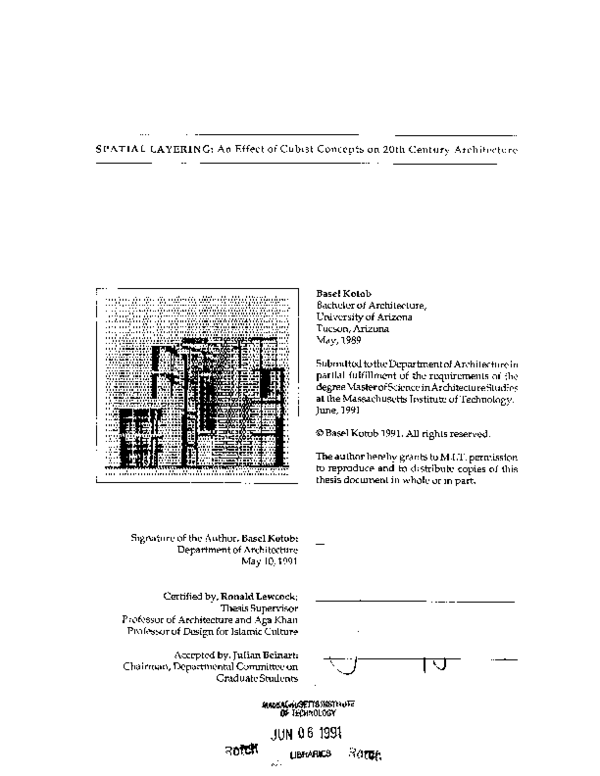 (PDF) Effect of Cubist concepts on 20th century architecture