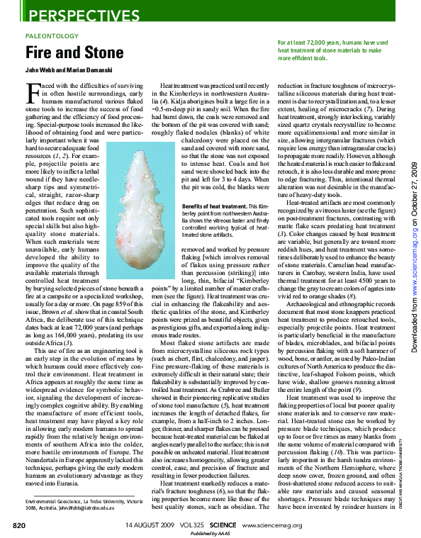(PDF) Fire and Stone