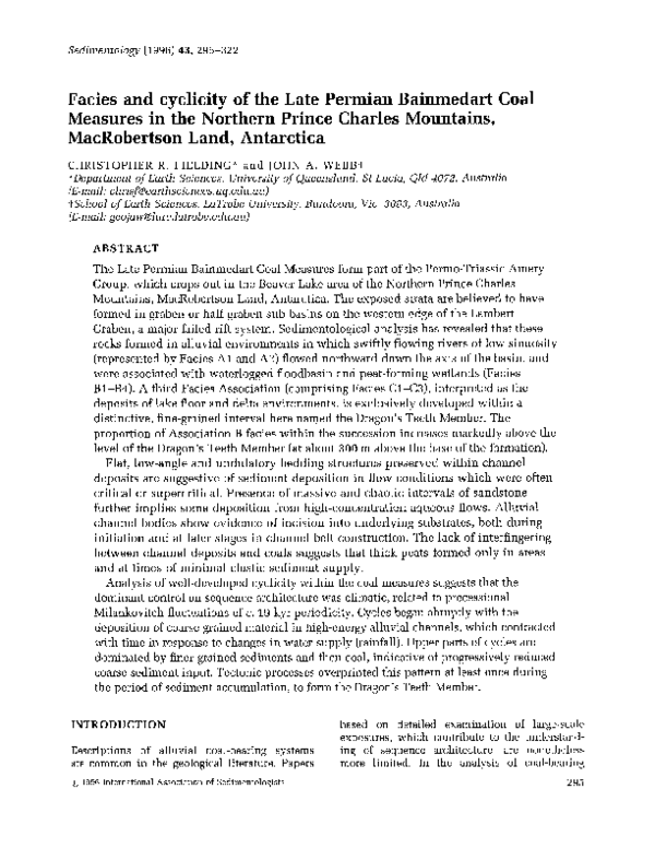 (PDF) Facies and cyclicity of the Late Permian Bainmedart Coal Measures ...