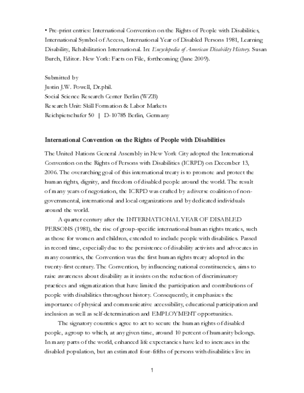 (PDF) The international symbol of access