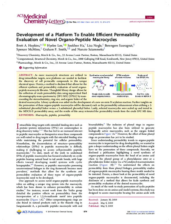 (PDF) Development of a Platform To Enable Efficient Permeability Evaluation of Novel Organo ...