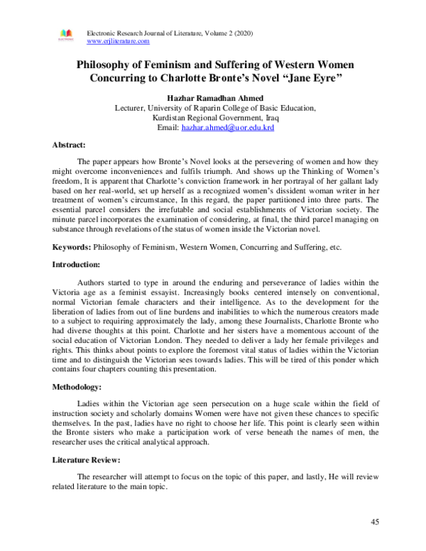 (PDF) Philosophy of Feminism and Suffering of Western Women Concurring ...